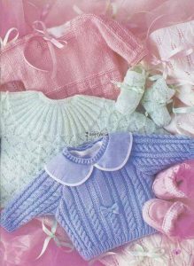 Knitted baby dress, vest, cardigan, sweater, overalls patterns (801) - Knitting, Crochet Love